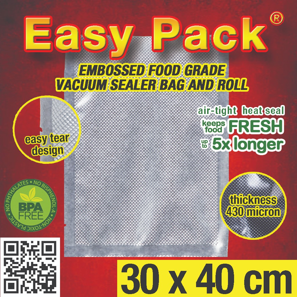 Jual 30X40 PLASTIC VACUUM EMBOSSED/ PLASTIK VAKUM EMBOSS BAG "EASY PACK ...