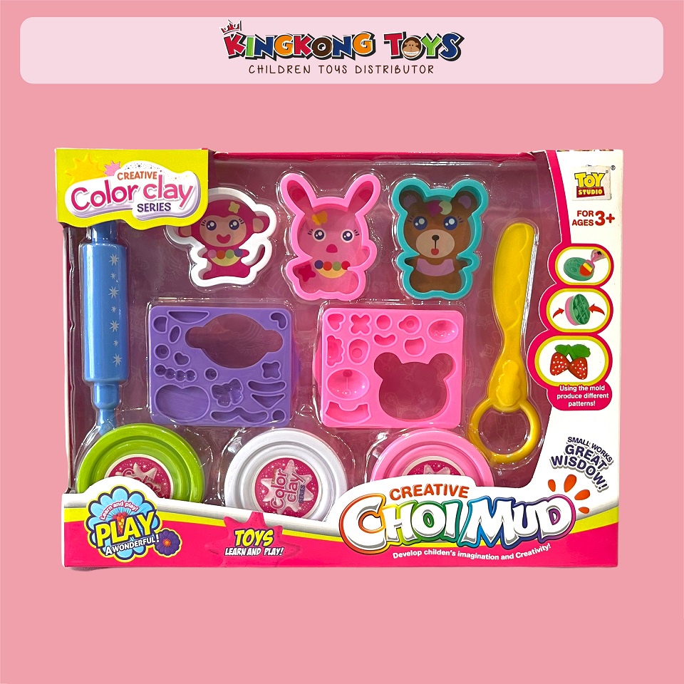Jual MAINAN PLASTISIN DAN CETAKAN HEWAN MAKANAN / PLAY DOUGH COLOR CLAY ...