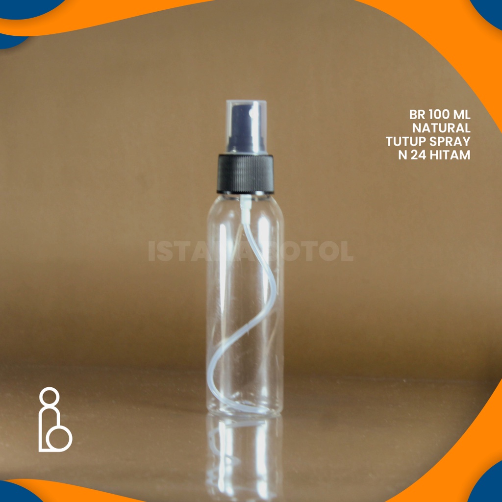 Jual BOTOL SPRAY 100 ML / SPRAY BENING TUTUP HITAM SPRAY N 24 | Shopee ...