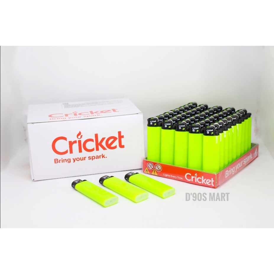 Jual Korek Api Gas Cricket Polos warna polos isinya 5 pcs | Shopee ...