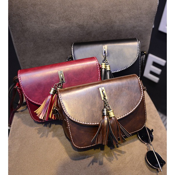 Jual tas retro bandul rumbai styling shoulder bag diagonal (3A5) bta078 ...