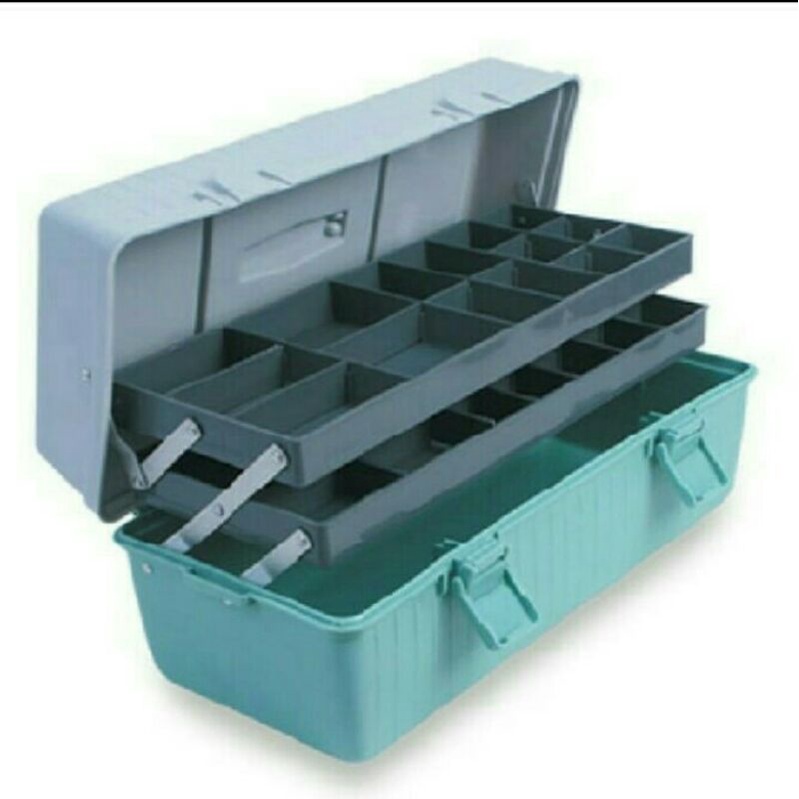 Jual Kotak Perkakas Siraishi 1889 Green Leaf Tool Box 2 Tingkat Tempat ...