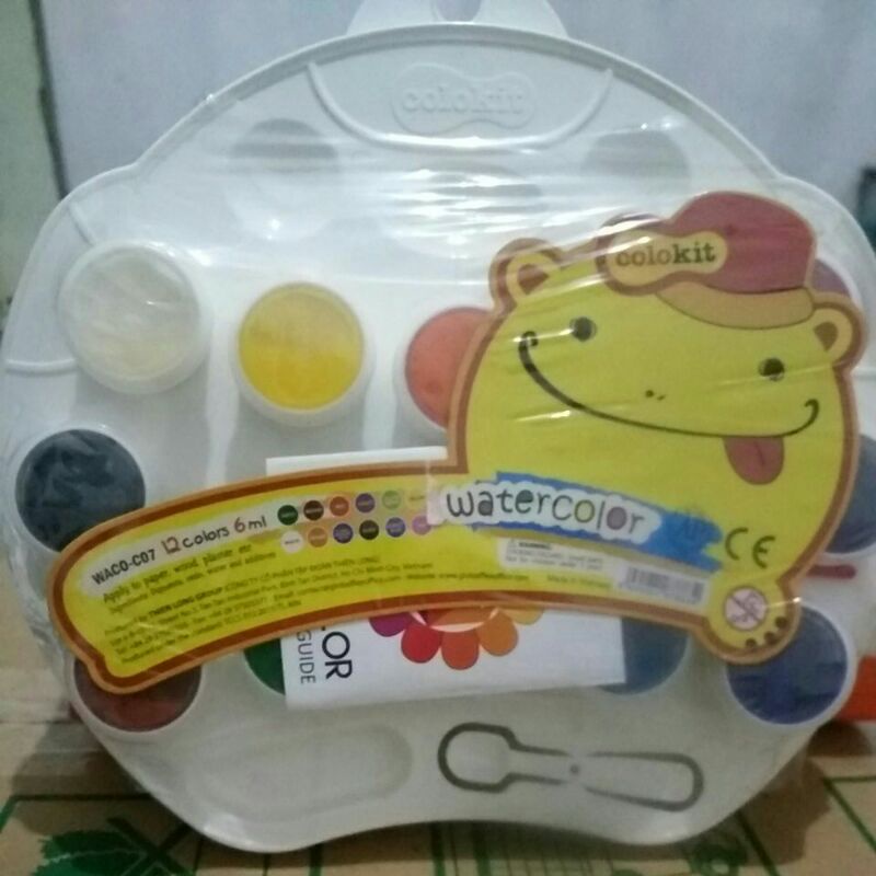 Jual cat air plus pelet 12warna colokit | Shopee Indonesia