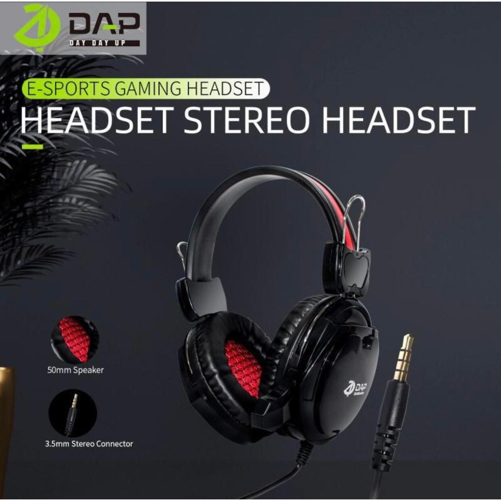 Jual Headset Gaming E-Sport Super Bass Original DAP DAP DH-F9 | Shopee ...