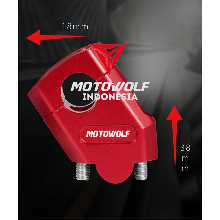 Jual Raiser Stang Peninggi Stang Fatbar Standar MOTOWOLF Riser Stang ...