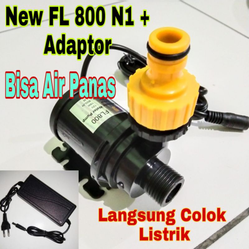 Jual Pompa air celup mini DC 12V 800L/H FL800 N1 Set Adaptor | Shopee Indonesia