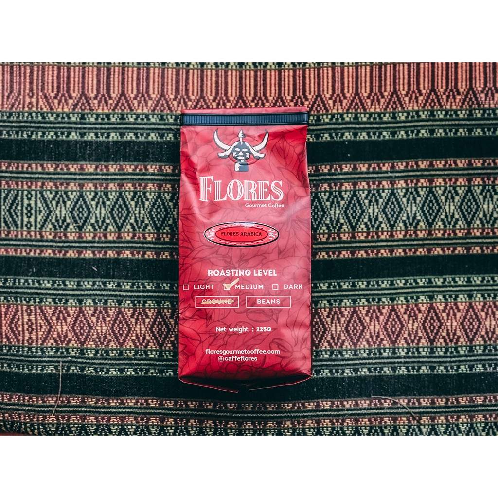 Jual FLORES Gourmet Coffee Arabica Single - Origin 225g | Shopee Indonesia
