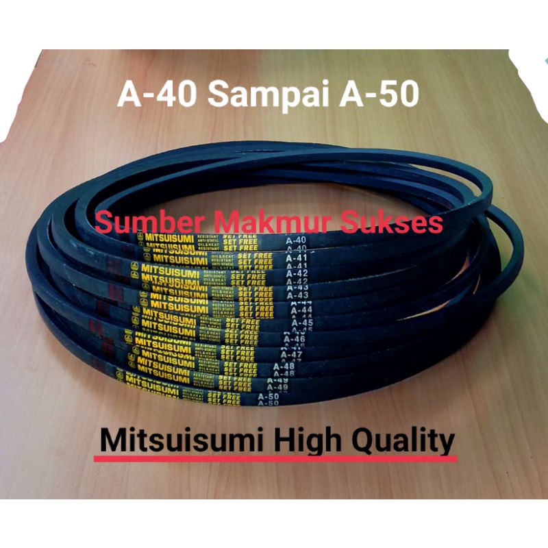Jual V BELT VANBELT FANBELT A40 A41 A42 A43 A44 A45 A46 A47 A48 A49 A50 MITSUISUMI HIGH QUALITY ...