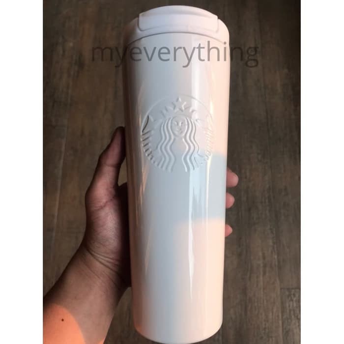 Jual Botol Tumbler Starbucks Original Troy White Stainless Air Panas ...