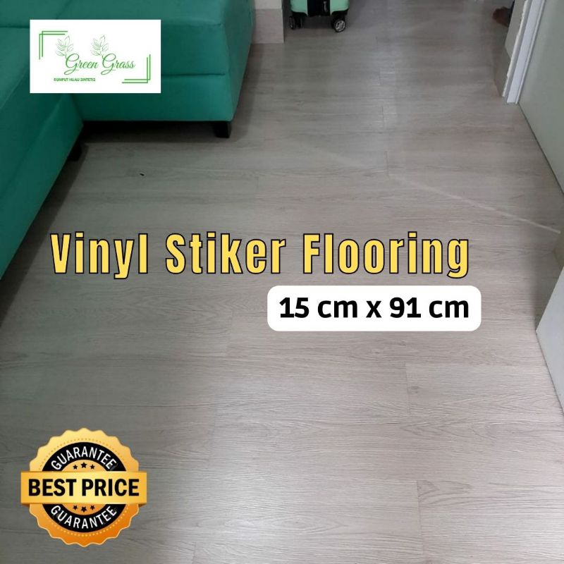 Jual Vinyl Karpet Lantai Stiker Motif Rustic Putih uk 1mx1m | Shopee ...
