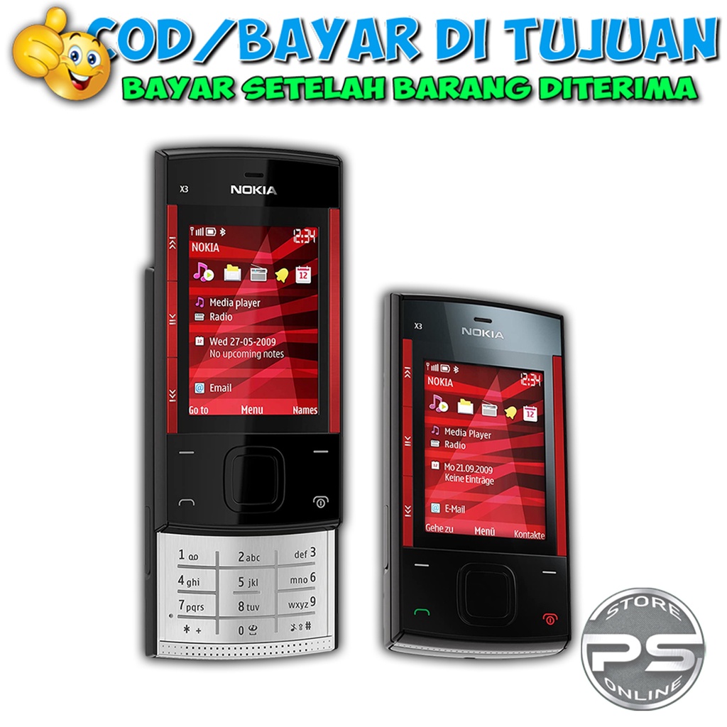Jual HP Nokia X3-00 Sliding- HP Jadul - HP sliding / geser - Aplikasinya Lengkap | Shopee Indonesia