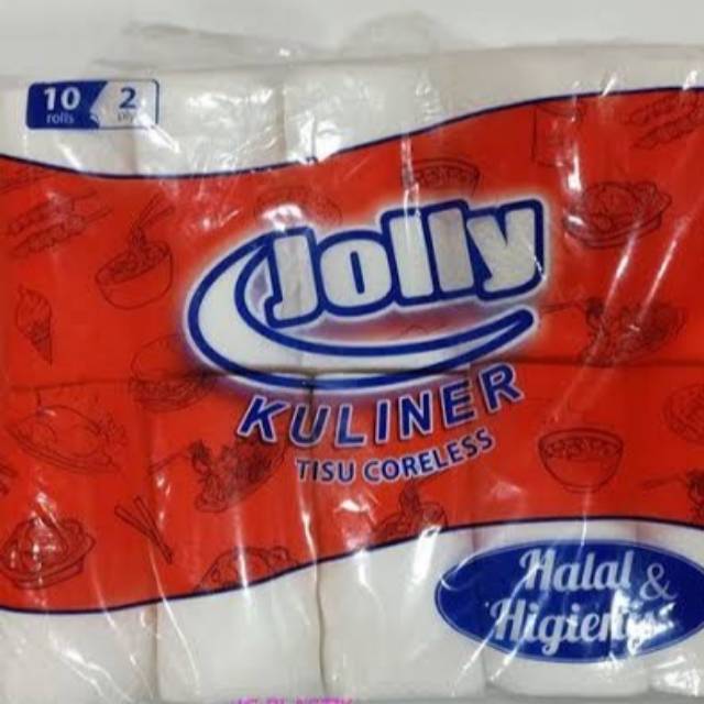 Jual Tissue jolly coreless/ Tissue gulung/ Tissue kuliner (isi 10 roll ...