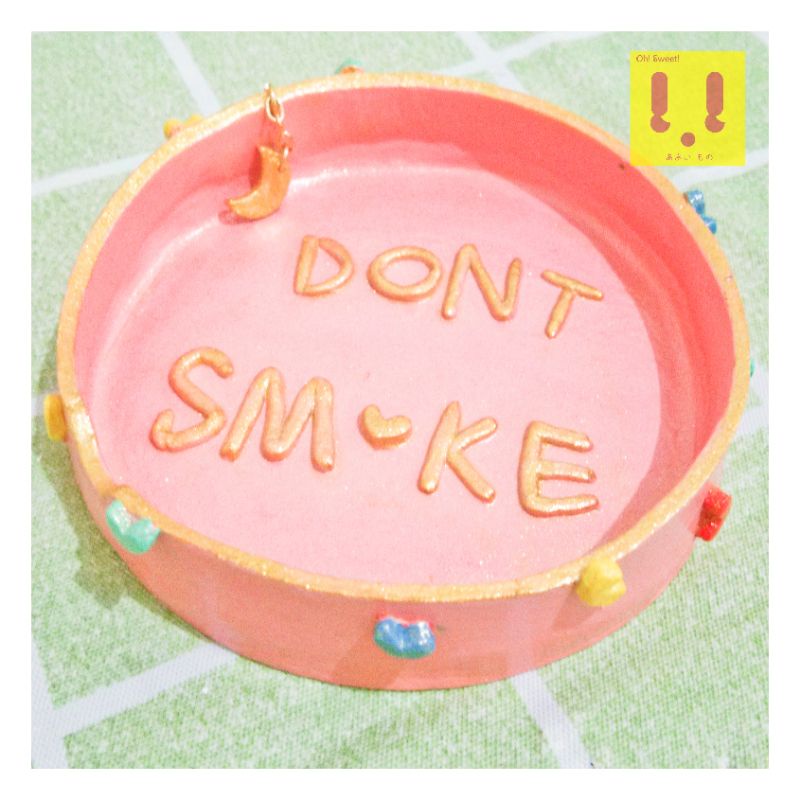 Jual Asbak Aesthetic (Dont Smoke Pink Ashtray) Asbak Clay | Shopee ...