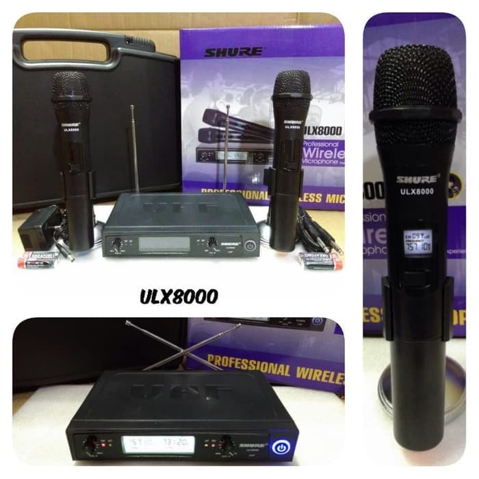 Jual MIK WIRELESS SHURE ULX 8000 ULX-8000 MIC WIRELES WERLES WEIRLES ...