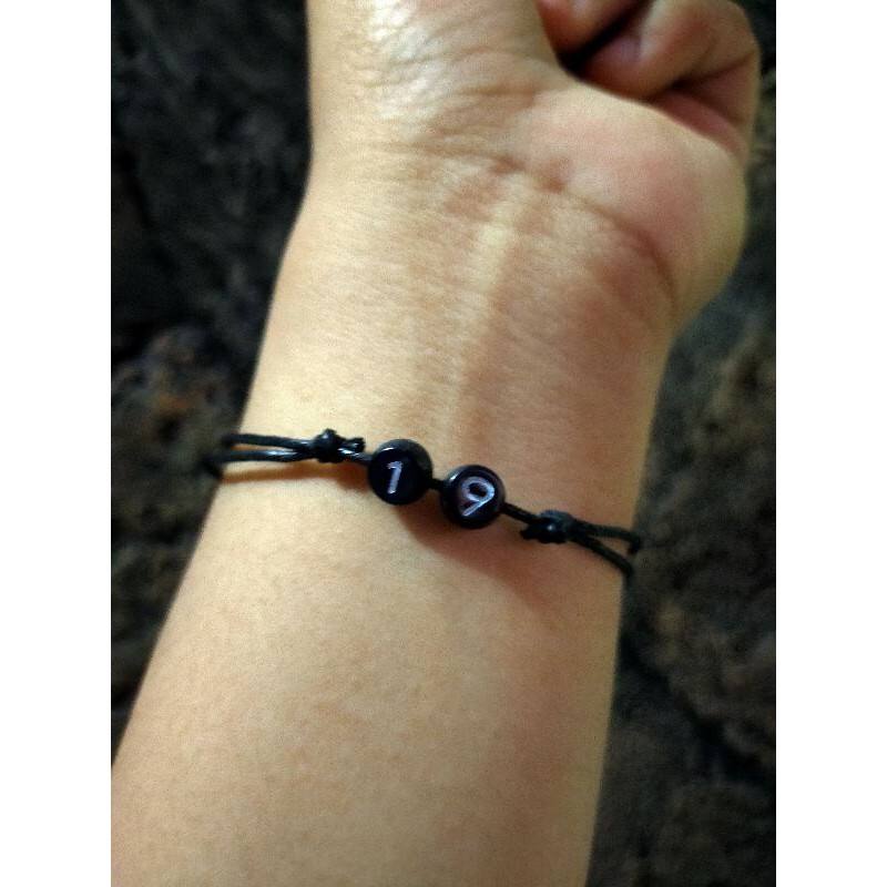 Jual [TK046] ASB - [1PCS] GELANG INISIAL ANGKA | Shopee Indonesia