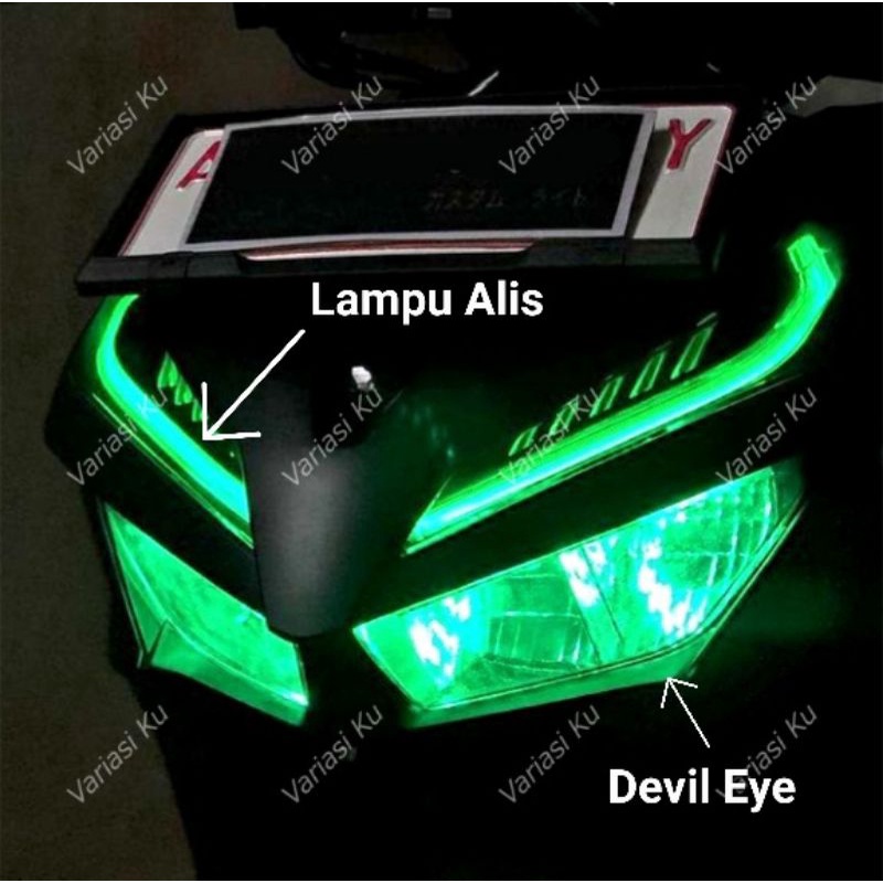 Jual LAMPU LED DEMON EYE / DEVIL EYE 3 MATA UNTUK REFLEKTOR HEADLAMP ...