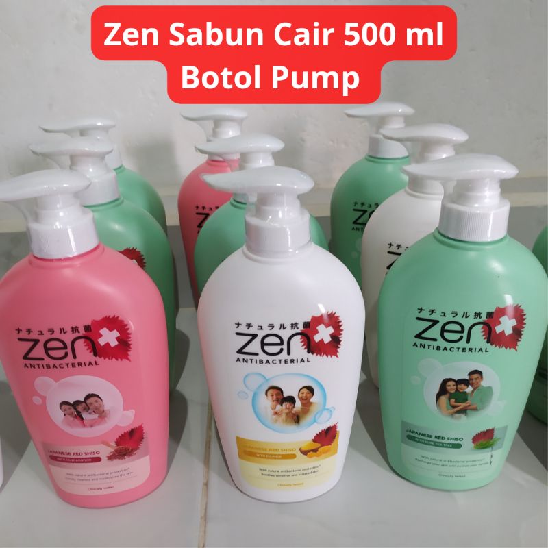 Jual [PROMO] ZEN SABUN CAIR 480 ML 500 ML BOTOL PUMP | Shopee Indonesia