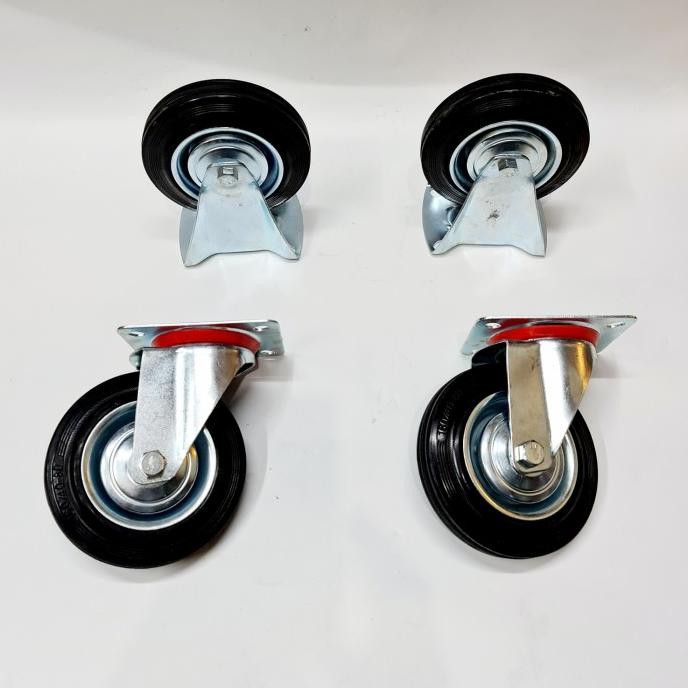 Jual PROMO Roda 6"karet hidup/mati RODA KASTOR | Shopee Indonesia