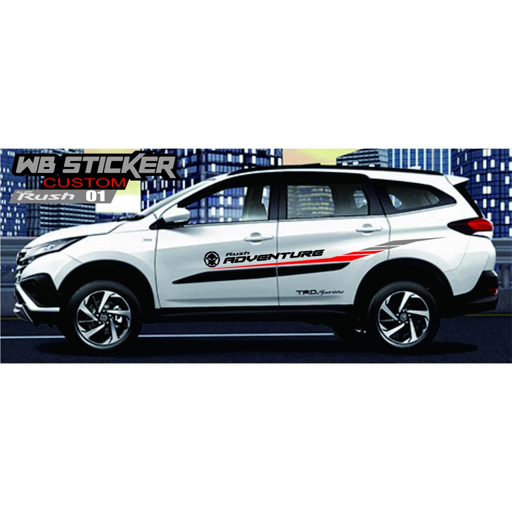 Jual sticker body samping variasi all new rushcutting sticker all new ...