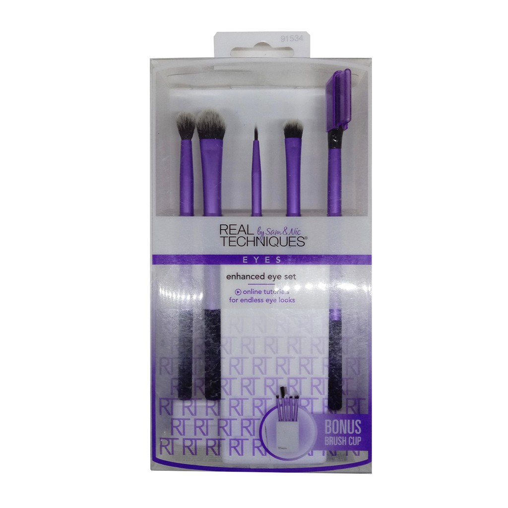 Jual Real Techniques Enhanced Eye Set ( ORIGINAL) | Shopee Indonesia