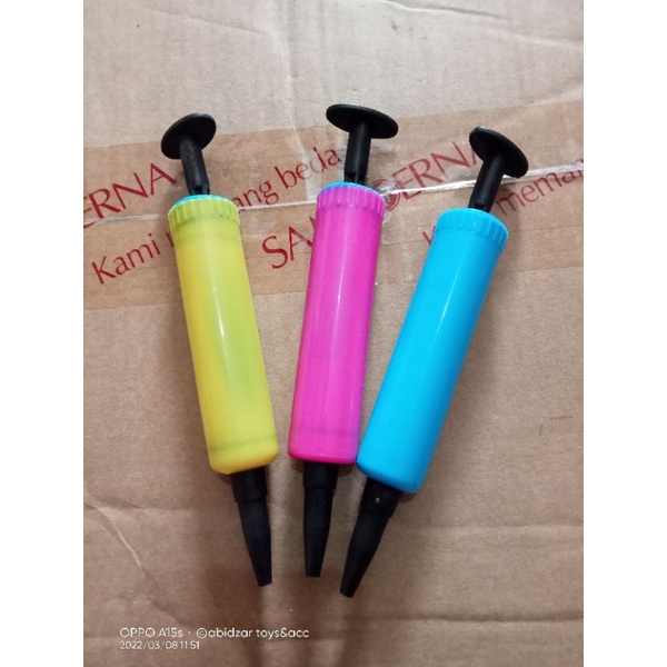 Jual pompa balon mini/pompa balon foil/pompa balon kecil/pompa portable ...