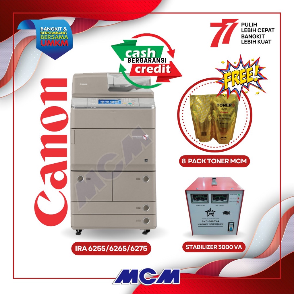 Jual Mesin Fotocopy Canon Ir Adv 6255 6265 6275 Rekondisi 110 Volt