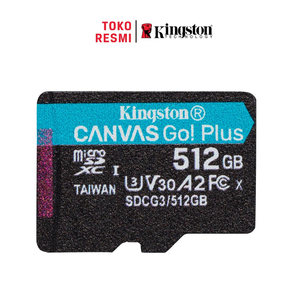 Jual Kingston Canvas Go! Plus Class 10 microSD Card 512GB (SDCG3/512GBSP) | Shopee Indonesia