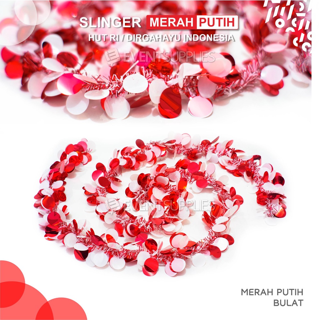 Jual Slinger Merah Putih HUT Kemerdekaan RI Dekorasi Dirgahayu ...