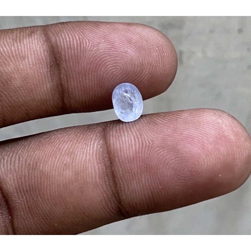 Jual natural Blue Sapphire Ceylon Srilanka Blue safir Selon dim 7.5x6 ...