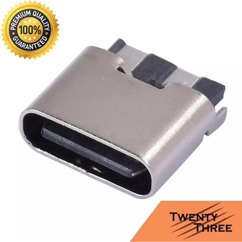 Jual Konektor PCB USB Type C Tipe C to DIP Female Connector Socket 30V ...