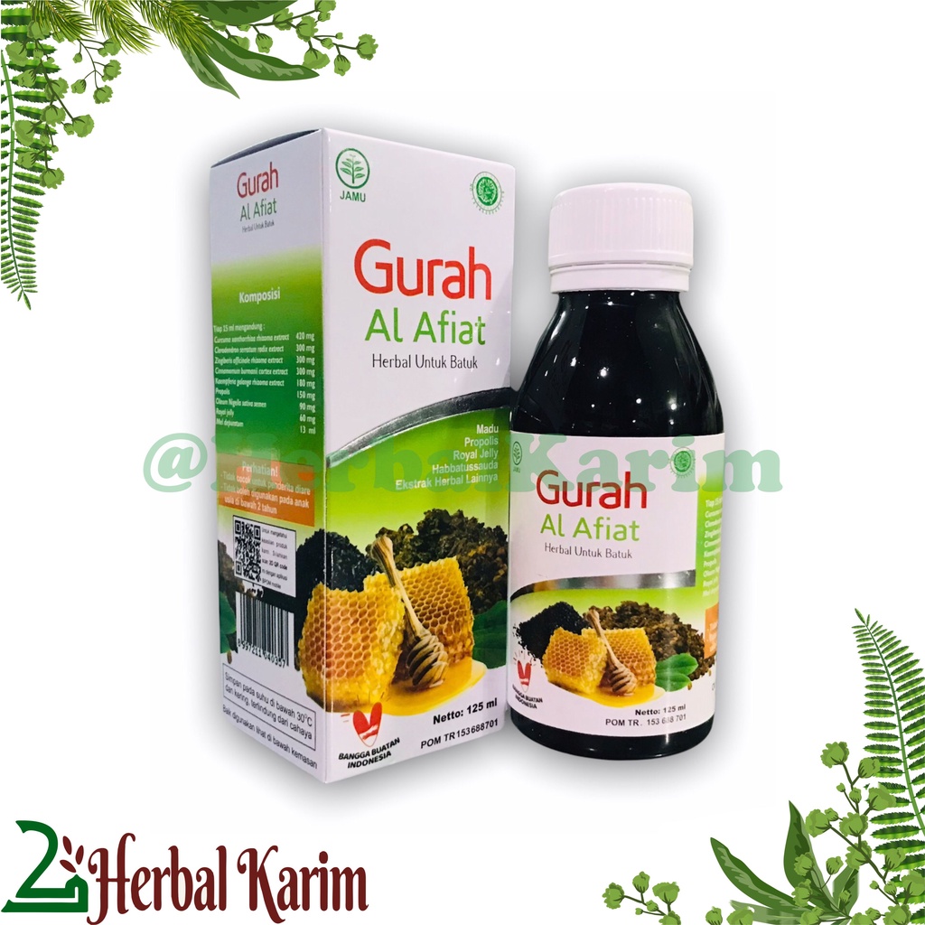 Jual GURAH AL AFIAT HERBAL OBAT BATUK MEMBANTU MEREDAKAN BATUK | Shopee ...