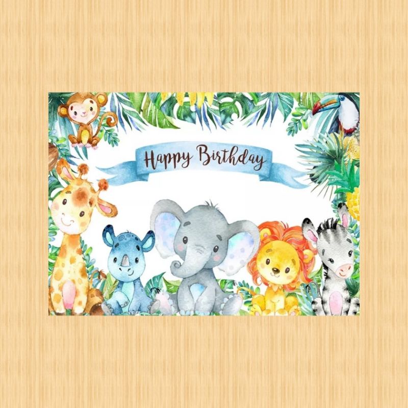 Jual ANIMAL ZOO JUNGLE Paket perlengkapan dekorasi pesta ulang tahun ...