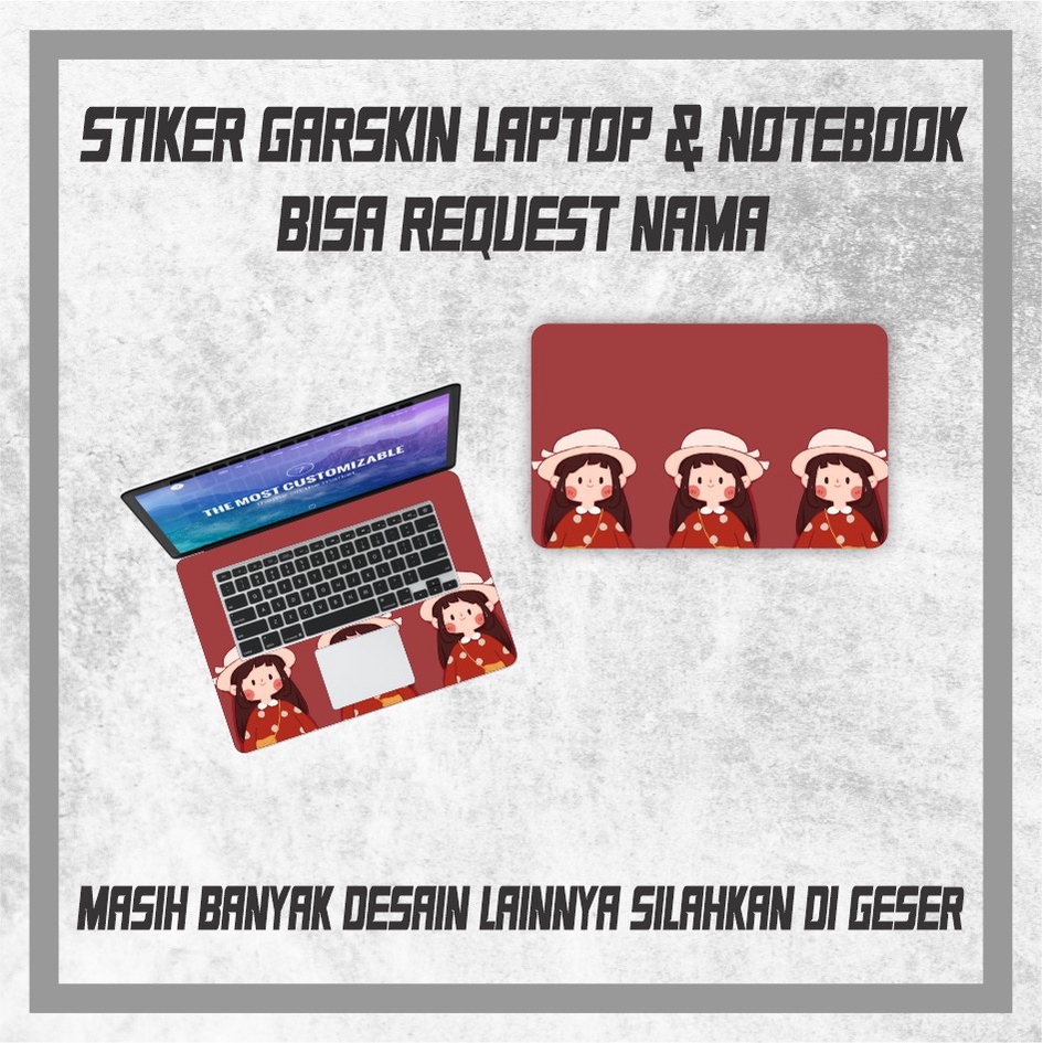 Jual Stiker Setiker Garskin Skin Leptop Laptop Motif Cewek bisa Request ...