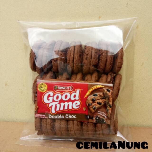 Jual GOOD TIME double cokelat 200 gram snack kiloan murah free bubble ...