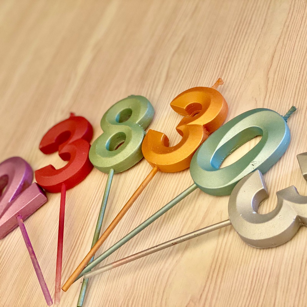 Jual LILIN ANGKA CHROME / LILIN ULANG TAHUN / LILIN ULTAH / BIRTHDAY ...