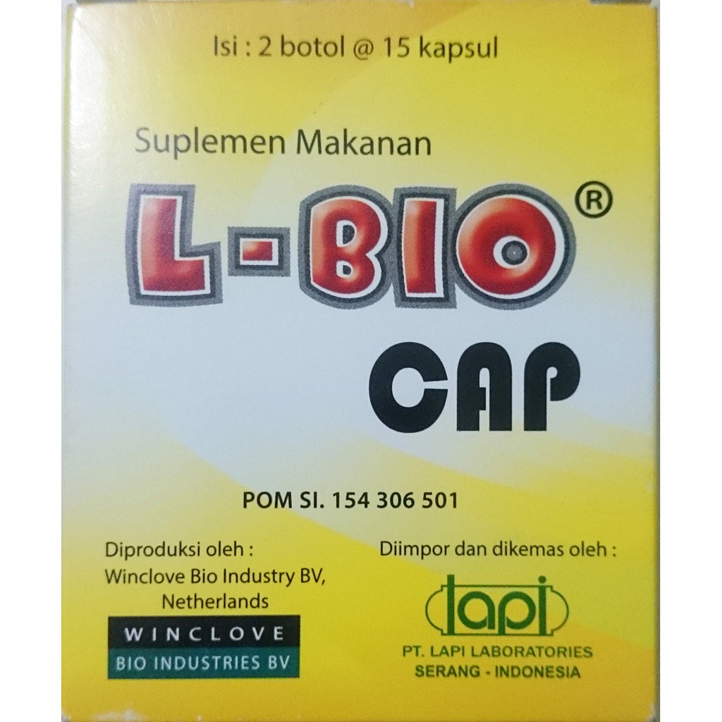 Jual L-Bio Cap 1 Box Isi 30 Kapsul Obat Saluran Pencernaan Obat Murah ...