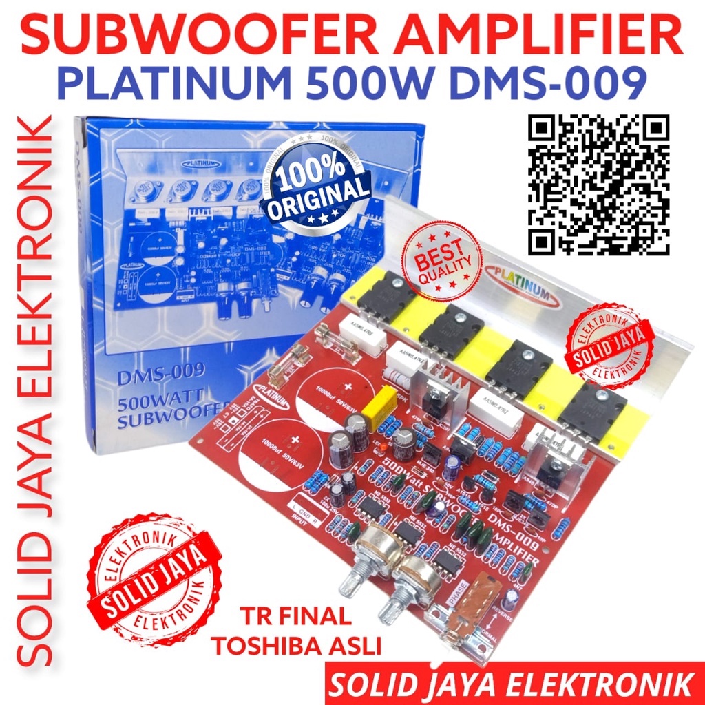 Jual KIT POWER SUBWOOFER 500W DMS 009 DMS-009 PLATINUM TR TRANSISTOR ...
