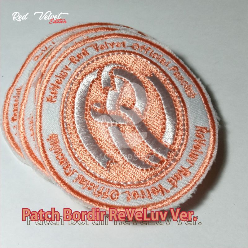 Jual Patch Bordir Logo Red Velvet (ReVeLuv Ver.) | Patch Kpop | Shopee ...