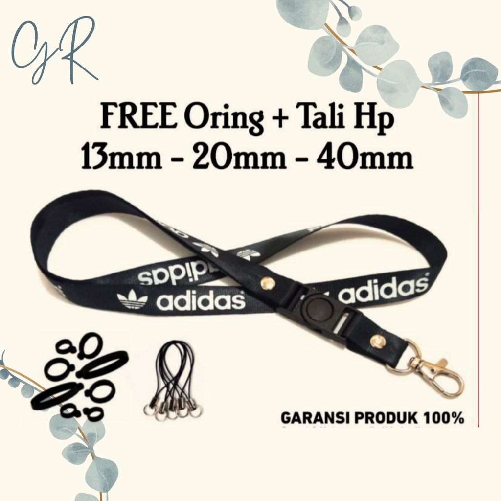 Jual Tali Lanyard Pods Ad1das / Gantungan Pods Free Karet Oring Plus ...