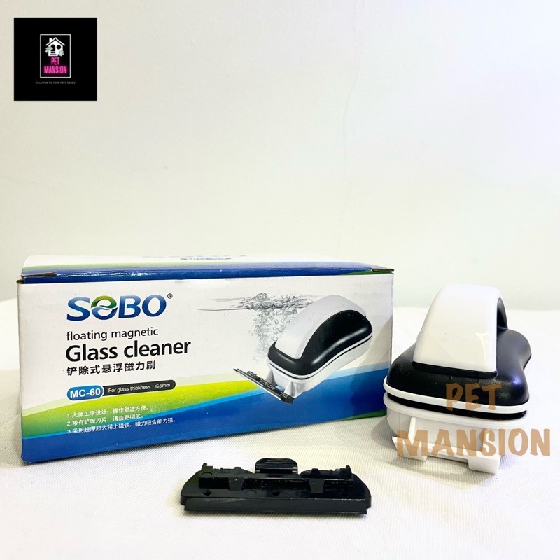 Jual SOBO glass cleaner magnetic MC60 pembersih kaca magnet MC-60 MC 60 ...