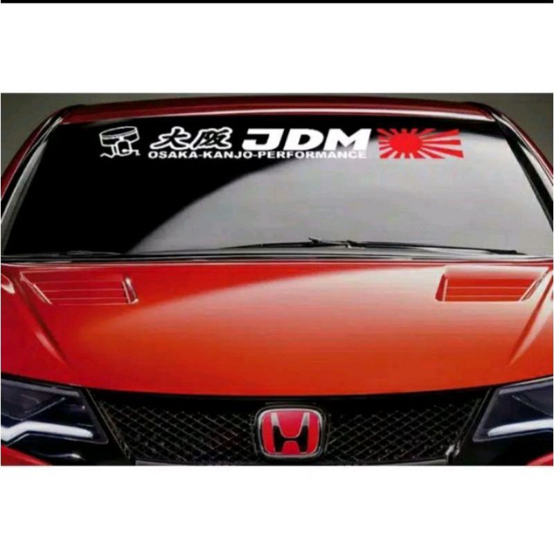 Jual STIKER MOBIL STICKER CUTTING KACA MOBIL DEPAN JDM OSAKA JAPAN ...