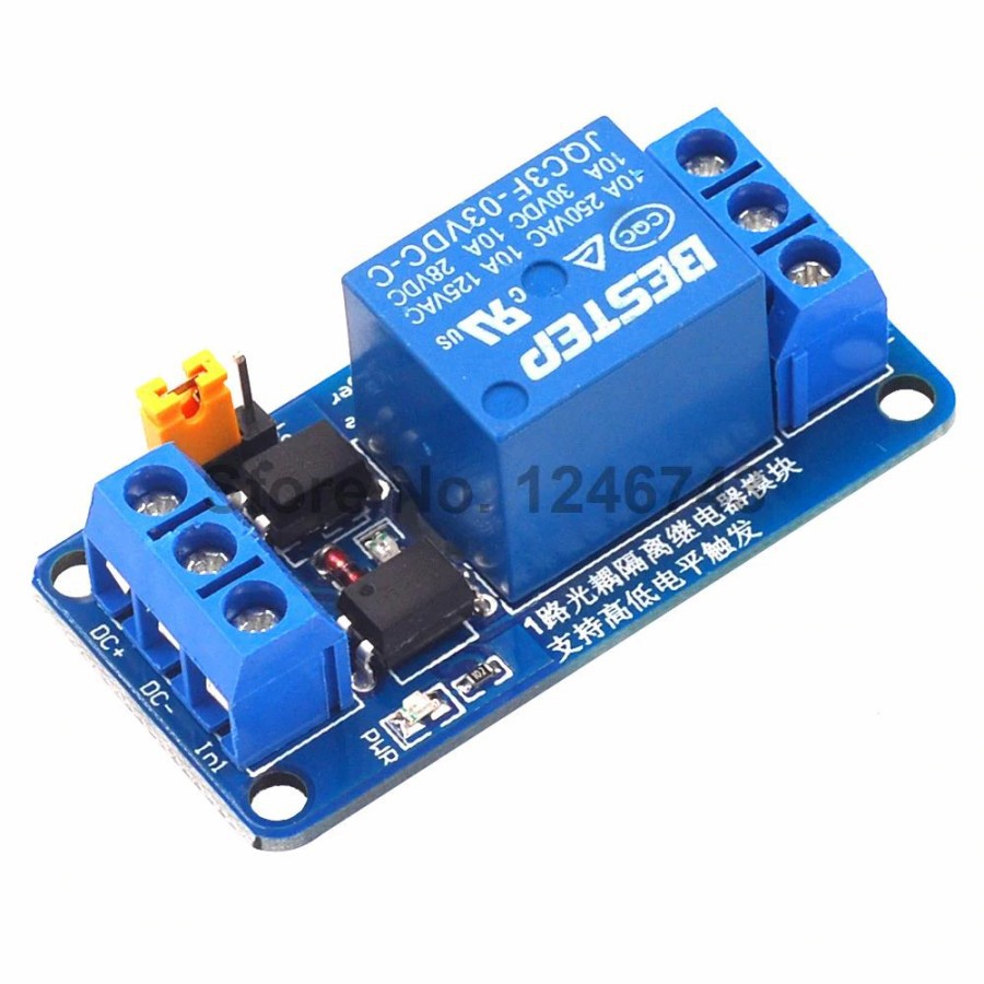 Jual Relay Module 3.3V 3V 1 Channel Dual Input High Low Trigger for ESP8266 | Shopee Indonesia