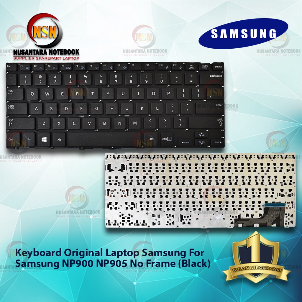 Jual Keyboard Laptop Samsung NP900 NP905 No Frame Black SERIES | Shopee ...