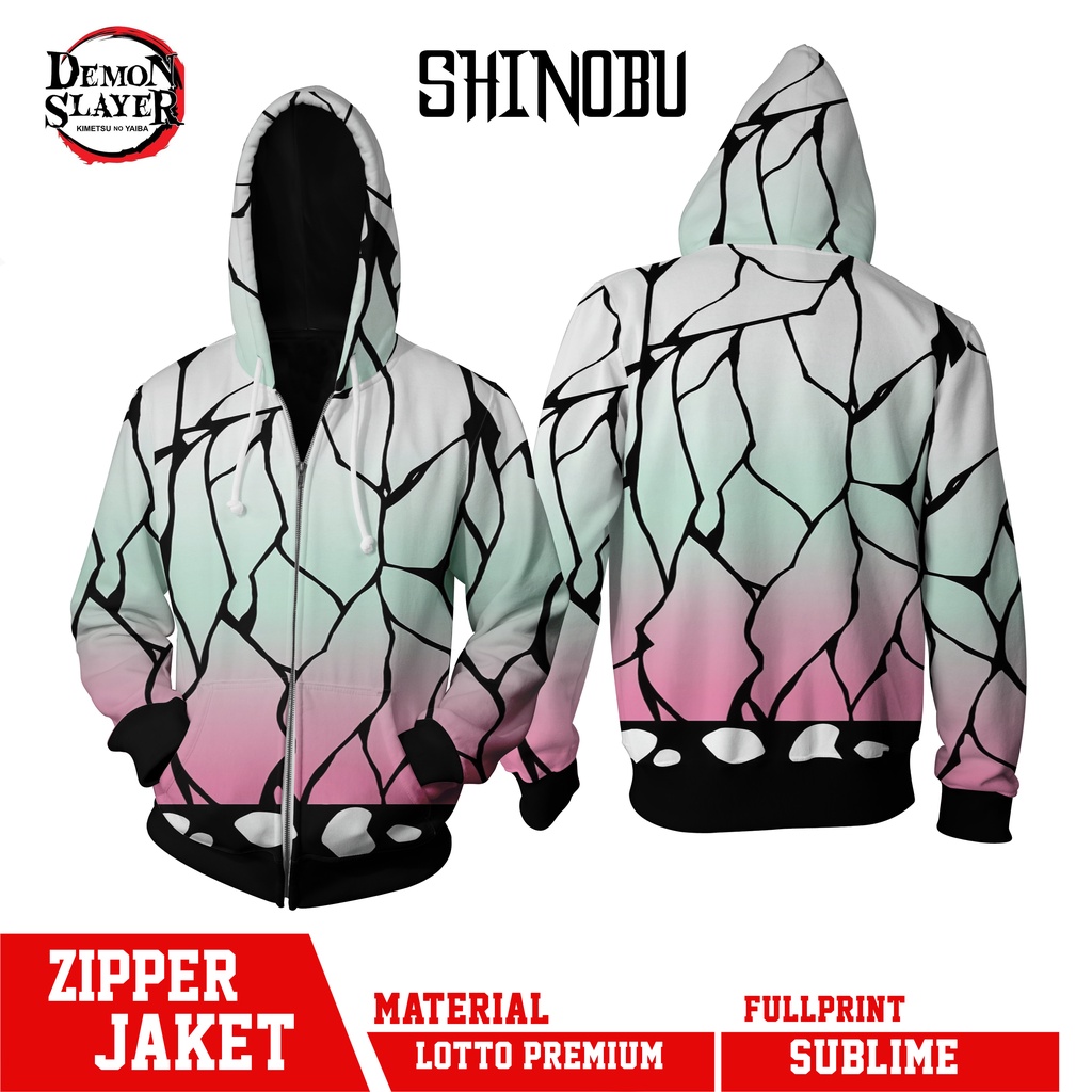 Jual ZIPPER JACKET SHINOBU KOCHO DEMON SLAYER FULLPRINT BEST QUALITY ...