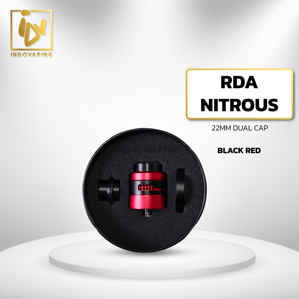 Jual RDA Vapor Vape - Nitrous RDA 22mm Dual Cap Only Authentic | Shopee ...
