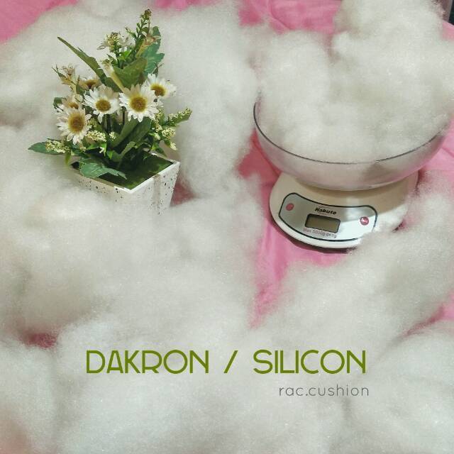 Jual Dakron 500 gram/ dacron / silikon / silicon / kapas / isi bantal ...
