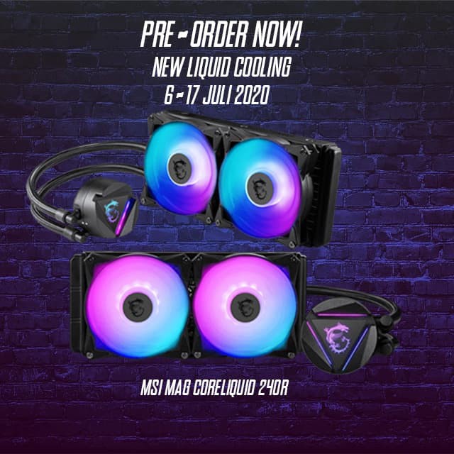 Jual CPU COOLER MSI MAG CORE LIQUID 240R V2 | Shopee Indonesia