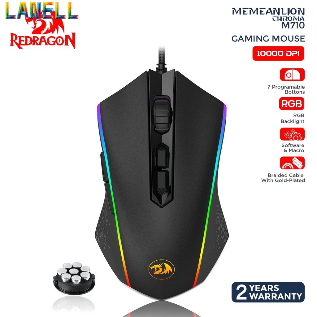 Jual Redragon Gaming Mouse RGB MEMEANLION CHROMA - M710 Mouse Gaming ...
