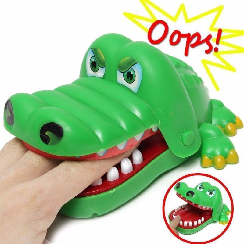 Jual MAINAN BUAYA GIGIT CROCODILE DENTIST KEMASAN BOX | Shopee Indonesia