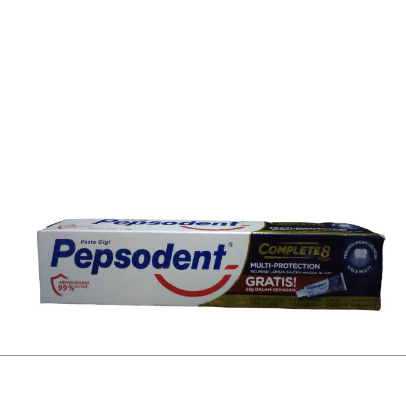 Jual PEPSODENT COMPLETE 8 ACTION (GRATIS 25g dalam kemasan) | Shopee ...